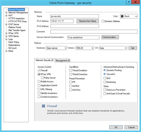 Check Point Route Based