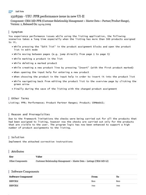 uiu ppr performance issue in new ui ii symptom pdf software