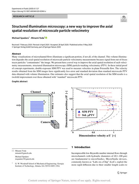 Structured Illumination Microscopy A New Way To Improve The Axial Spatial Resolution Of