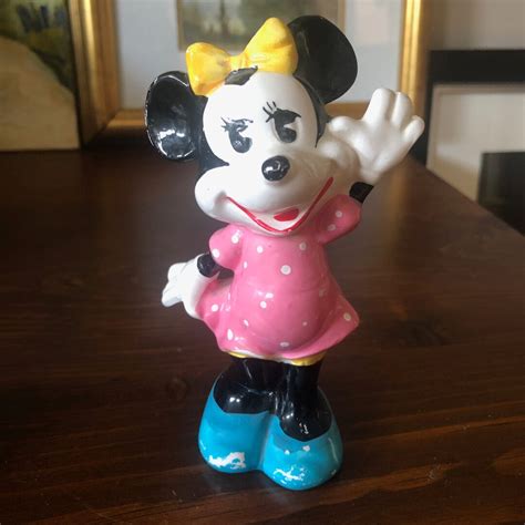 Vintage Disney Minnie Mouse Figurine Etsy