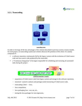 Eranea Solution For Cobol To Java Transcoding 100 Automatic And