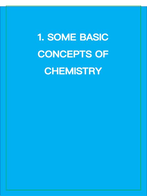 1 some basic concepts of chemistry pdf mole unit significant