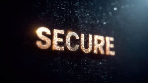Encryption Concept Showcases Random Numbers And Letters With The Word Secure Highlighted