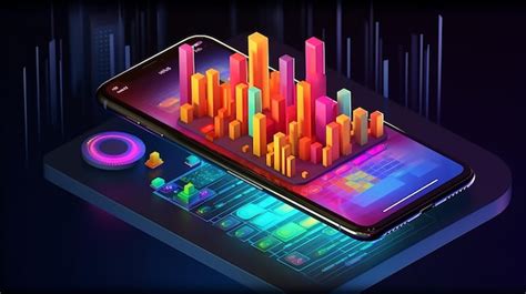 Premium Ai Image Application Of Smartphone With Business Graph And