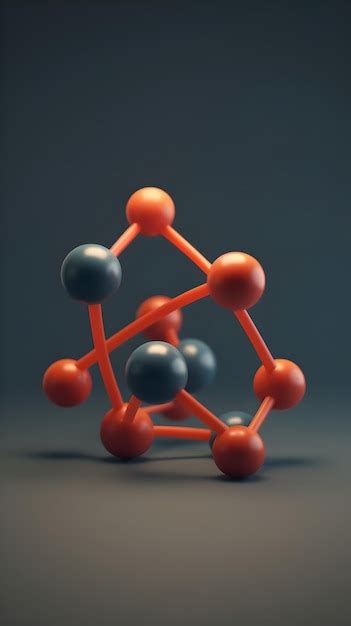 Captivating Molecular Structure In Futuristic Setting Premium Ai Generated Image
