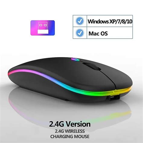 Hp W10 Rechargeable Wireless Rgb Bluetooth Wireless Slim Mouse Onestore