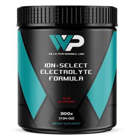 Ion Select Electrolyte Formula Blue Raspberry Willis Performance Labs