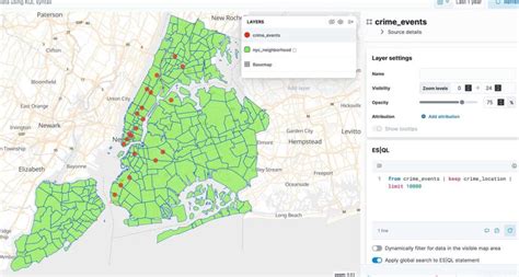 Elasticsearch Esql Geospatial Index Joins For New York Crime Map
