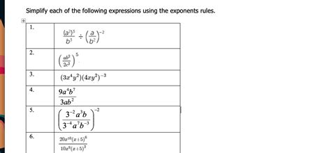 Solved Simplify Each Of The Following Expressions Using The