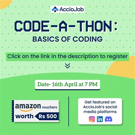 Vishnu Saddikuti On Linkedin Acciojob Do You Have A Knack For Coding Do You Know The Basics Of