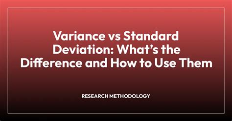Variance Vs Standard Deviation What S The Difference And How To Use Them Lis Library