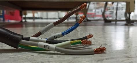Lying Naked Wire On The Floor Photo Stock Photo Image Of Lying Floor