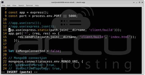 how do i install the mern stack application on ubuntu 22 accuwebhosting