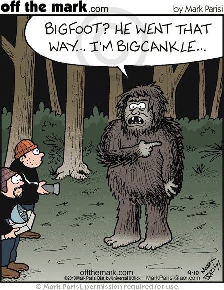 Pinterest Cartoon Jokes Funny Cartoons Bigfoot Humor