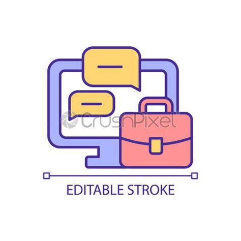 Messaging For Collaboration Rgb Color Icon Stock Vector 4794644 Crushpixel