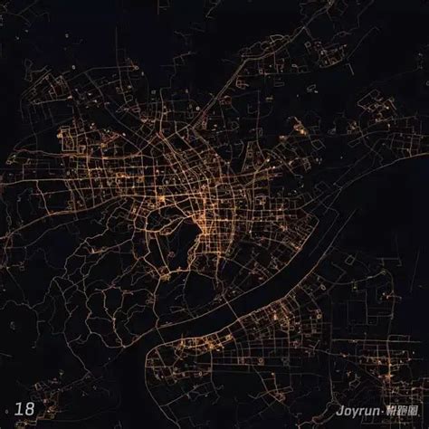 30张城市跑步路线热力图 杭州 花瓣网