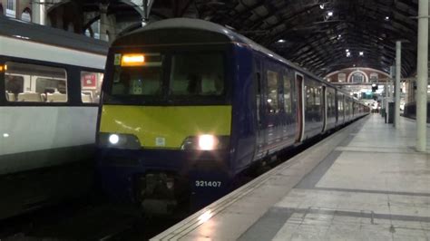 Great Northern 321407 And 321402 Departing London Liverpool Street