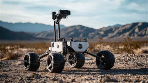 Robotic Rover Designed For Astrobiology Missions In Harsh Environments Stock Illustration