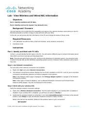 Discover And Manage PC NICs Wireless And Wired Connection Course Hero