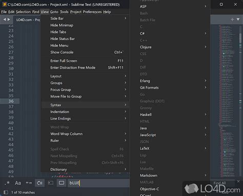 Sublime Text Screenshots