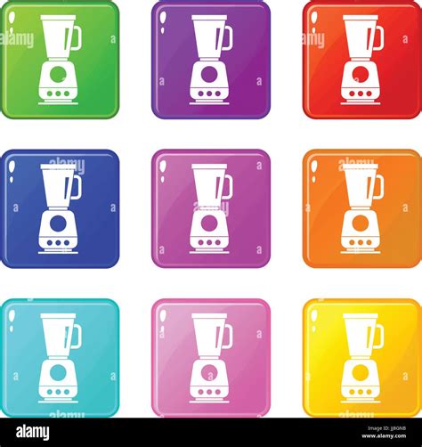 Blender Icons 9 Set Stock Vector Image And Art Alamy