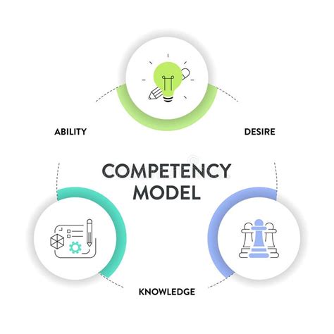 Competency Model Diagram Infographic Framework Chart Illustration