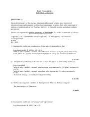 Understanding Econometrics Models And Regressions Course Hero