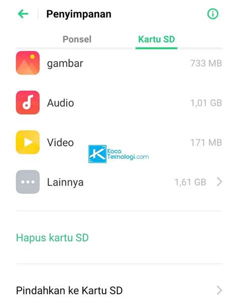 3 Cara Format SD Card Atau Memori Eksternal Di HP Oppo Terbaru Kaca Teknologi