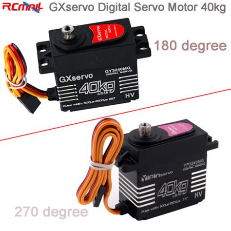 40kg Gxservo Digital Servo Motor Metal Gear 5 0 7 4v For Arduino Robot Smart Car Ebay
