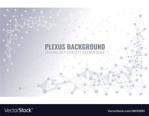 Abstract Plexus Background With Connected Lines Vector Image