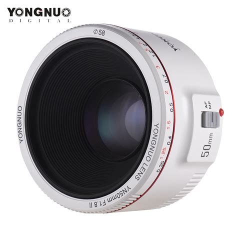 Объектив YONGNUO YN50mm F1.8 II стандартный объектив с большой ...