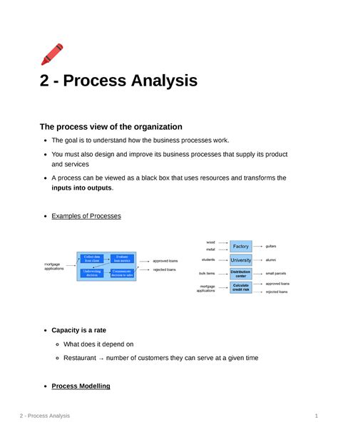 Process Analysis OM ADM3301 UOttawa Studocu