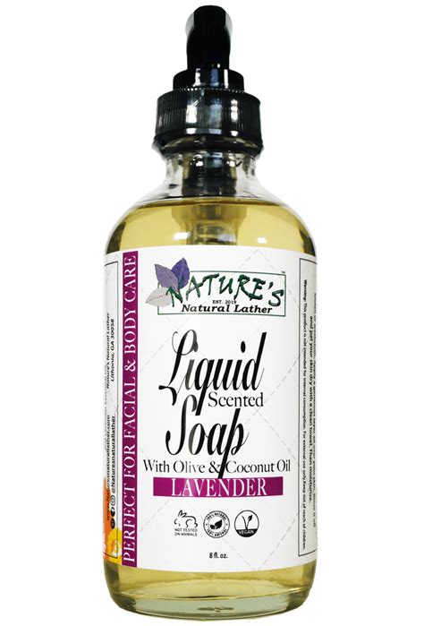 Natures Natural Lather Lavender Liquid Soap