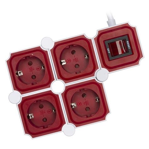 테트리스 멀티탭 4구 화이트레드 3m 4ks Wtrd 유커먼 홈플러스 택배배송