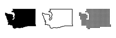 Clipart Washington State Map