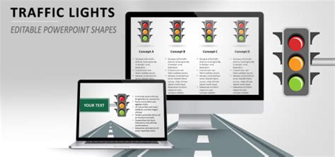 Traffic Lights PowerPoint Template Showeet