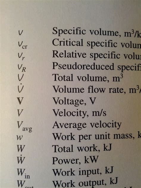 Letters What Is The Round V Symbol Used By My Thermodynamics Text For