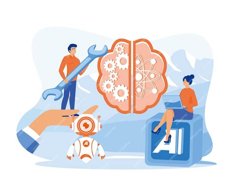 premium vector artificial intelligence concept ai machine learning