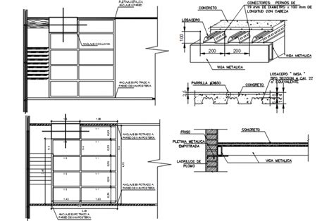 False Ceiling Constructive Structure And Section Details Of Office