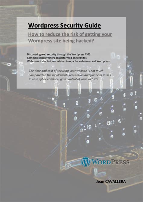 Wordpress Security… By Jean Cavallera [leanpub Pdf Ipad Kindle]