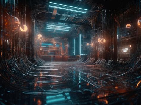 Premium Ai Image Big Data Visuliastion Cyberspace Data Flow Created