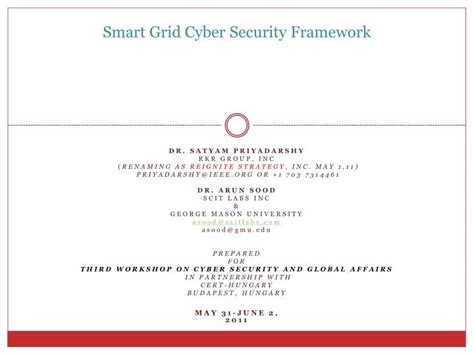 Ppt Smart Grid Cyber Security Framework Powerpoint Presentation Free