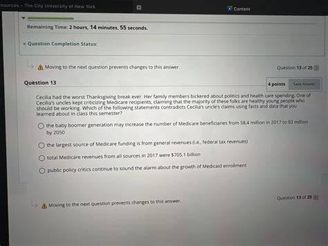 Solved Question 13Cecilia had the worst Thanksgiving break | Chegg.com