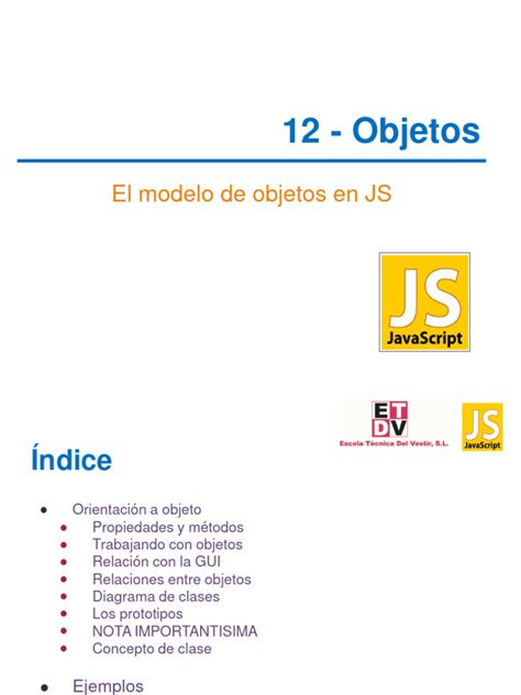 javascript 12 objetos pdf objeto informática constructor