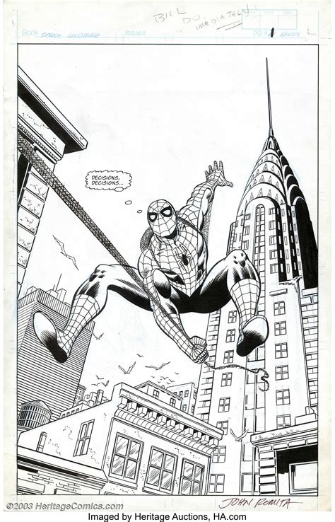 John Romita Sr Original Art For Spider Man Adventures 1 Page 1