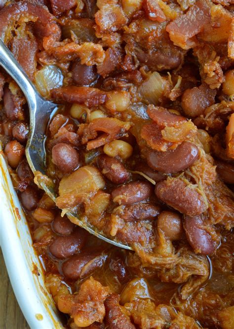 Double Pork Baked Beans Recipe Wonkywonderful
