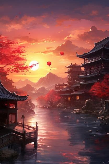 Premium Ai Image Traditional Chinese Architecture