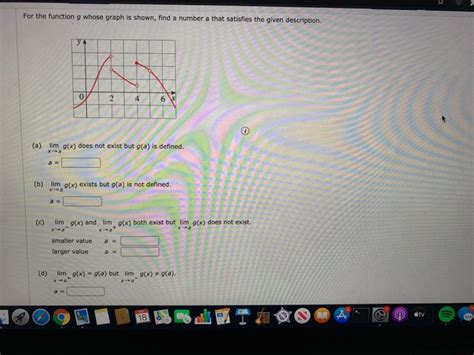 Solved For The Function G Whose Graph Is Shown Find A