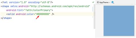 Android How To Set Shapes Opacity Stack Overflow