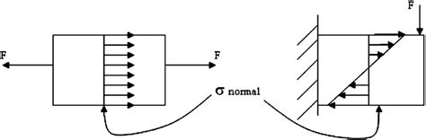 Stress Distributions Of Axial And Bending Download Scientific Diagram